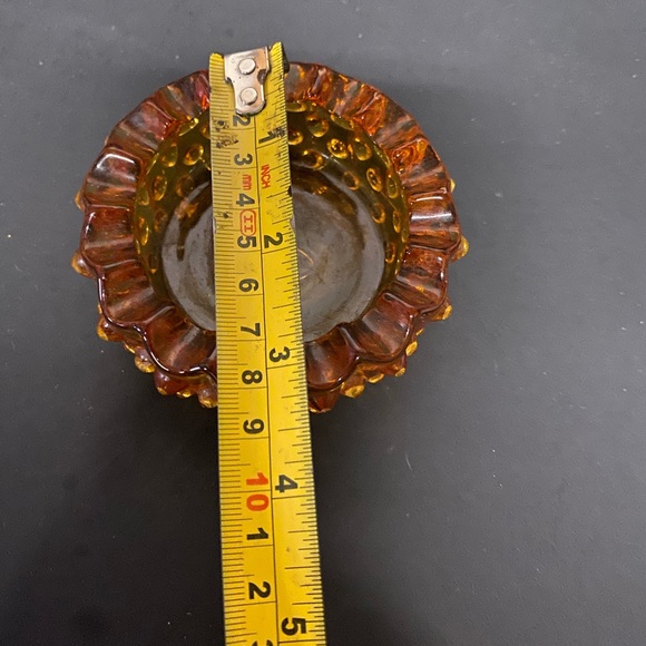 Fenton | Accents | Amber Vintage Fenton Hobnail Colonial Amber Glass Ashtray From 97s | Poshmark
